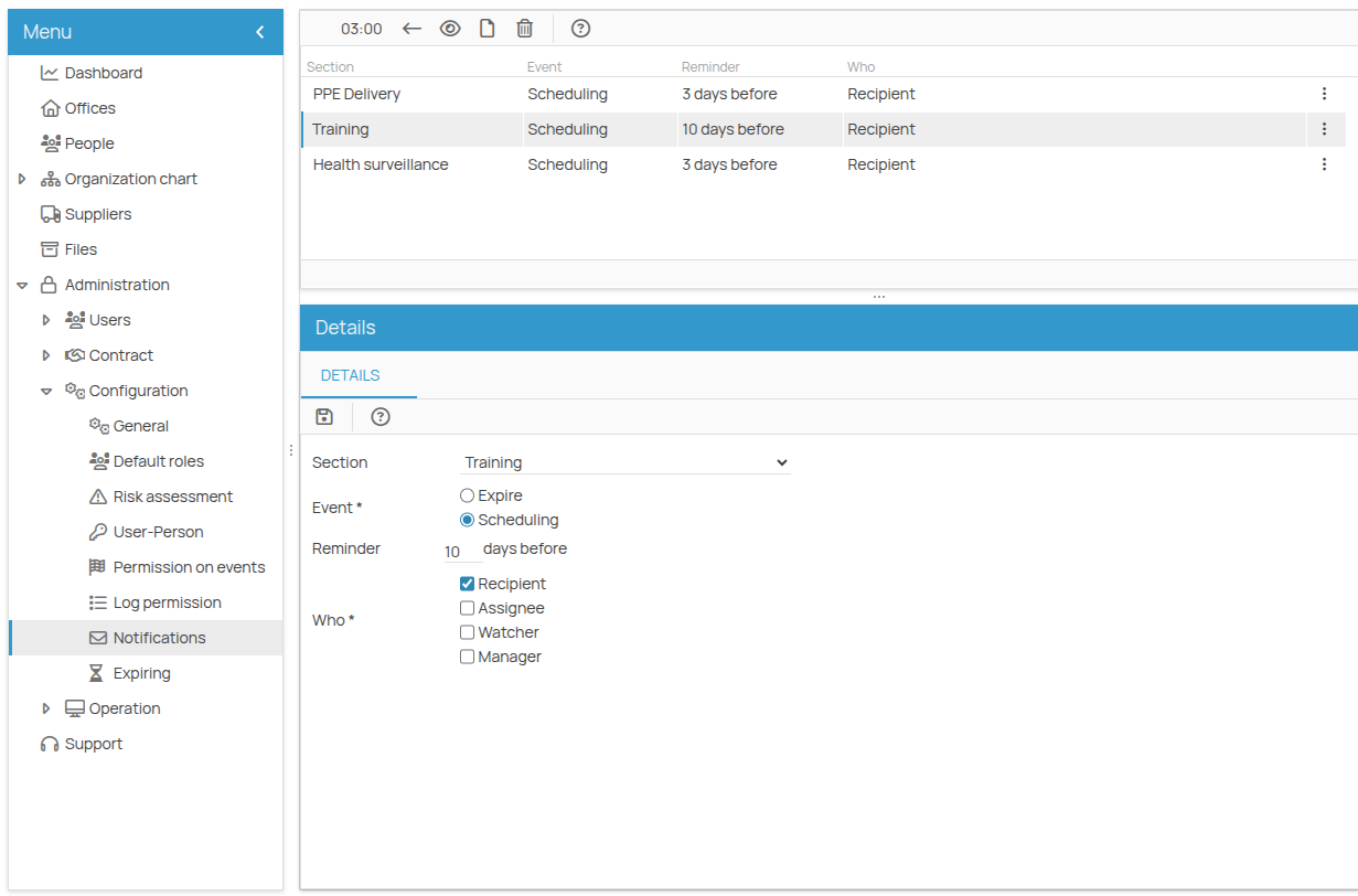 Automatic notifications: customization of channels and timing|HSE ...