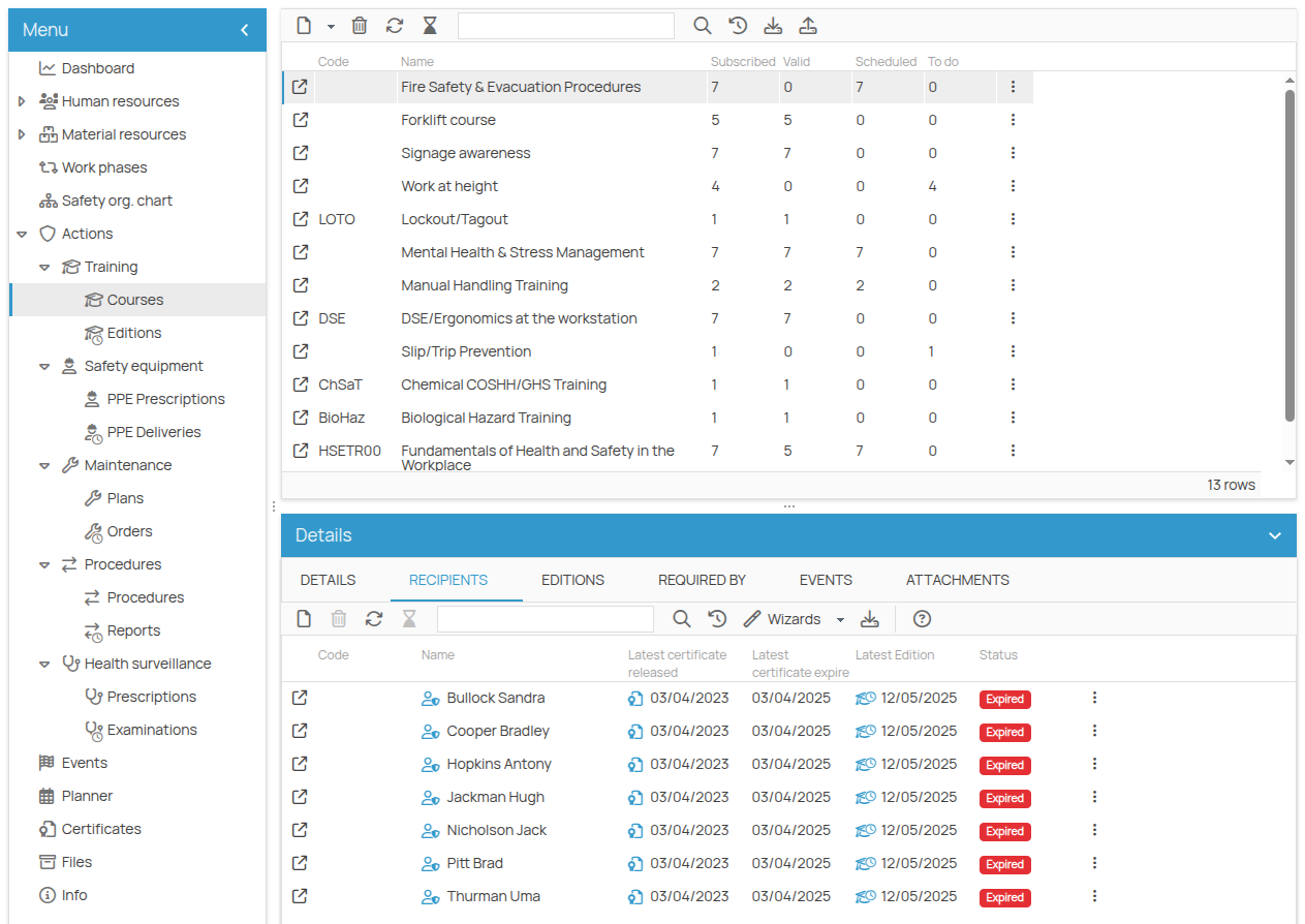 Preventive Actions Comprehensive Management And Traceability Hse Software For Workplace Safety
